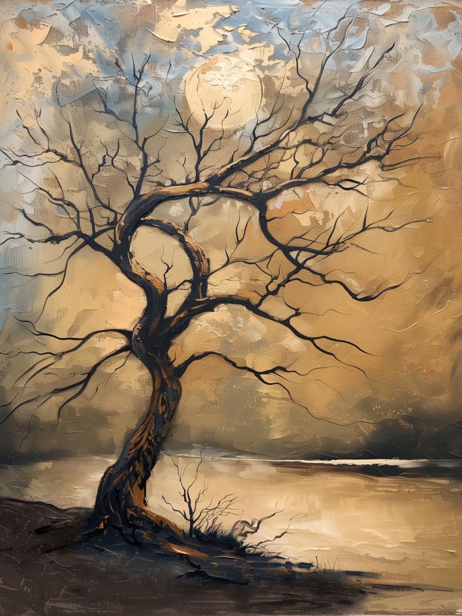 The Twisted Tree | Gothic Nature Print | Dark Academia Wall Art | Moody ...