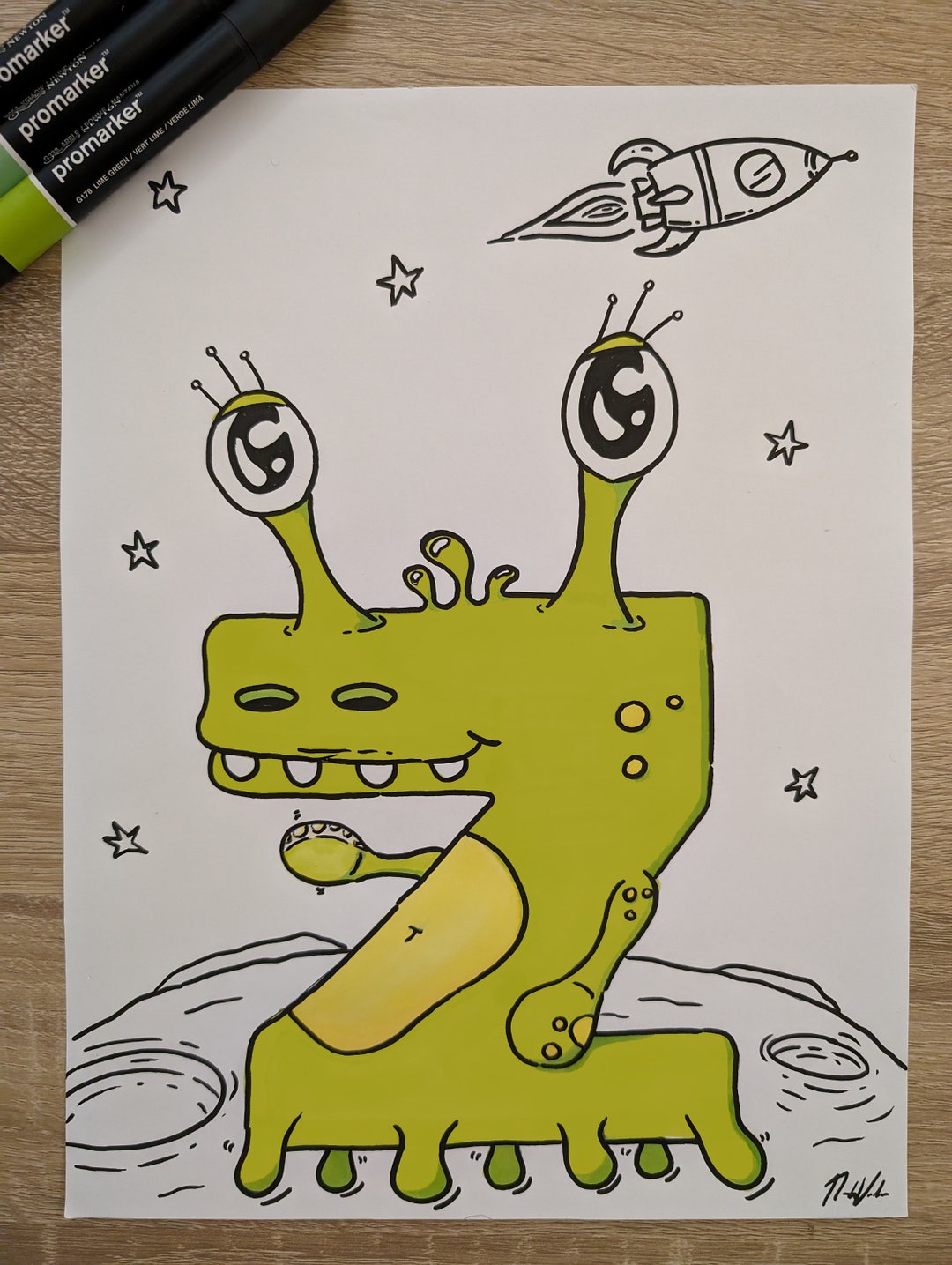Custom Alien Letter - Etsy