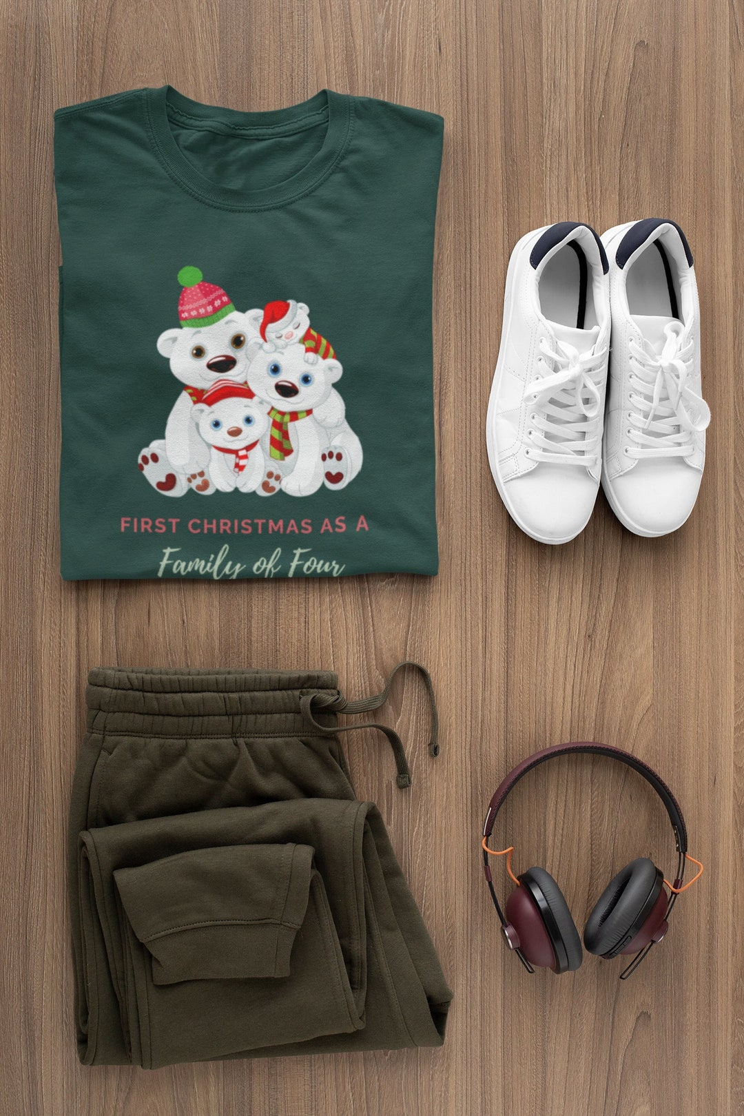Men Family of Four, Christmas Shirts, Polar Bear, Funny and Cute ...
