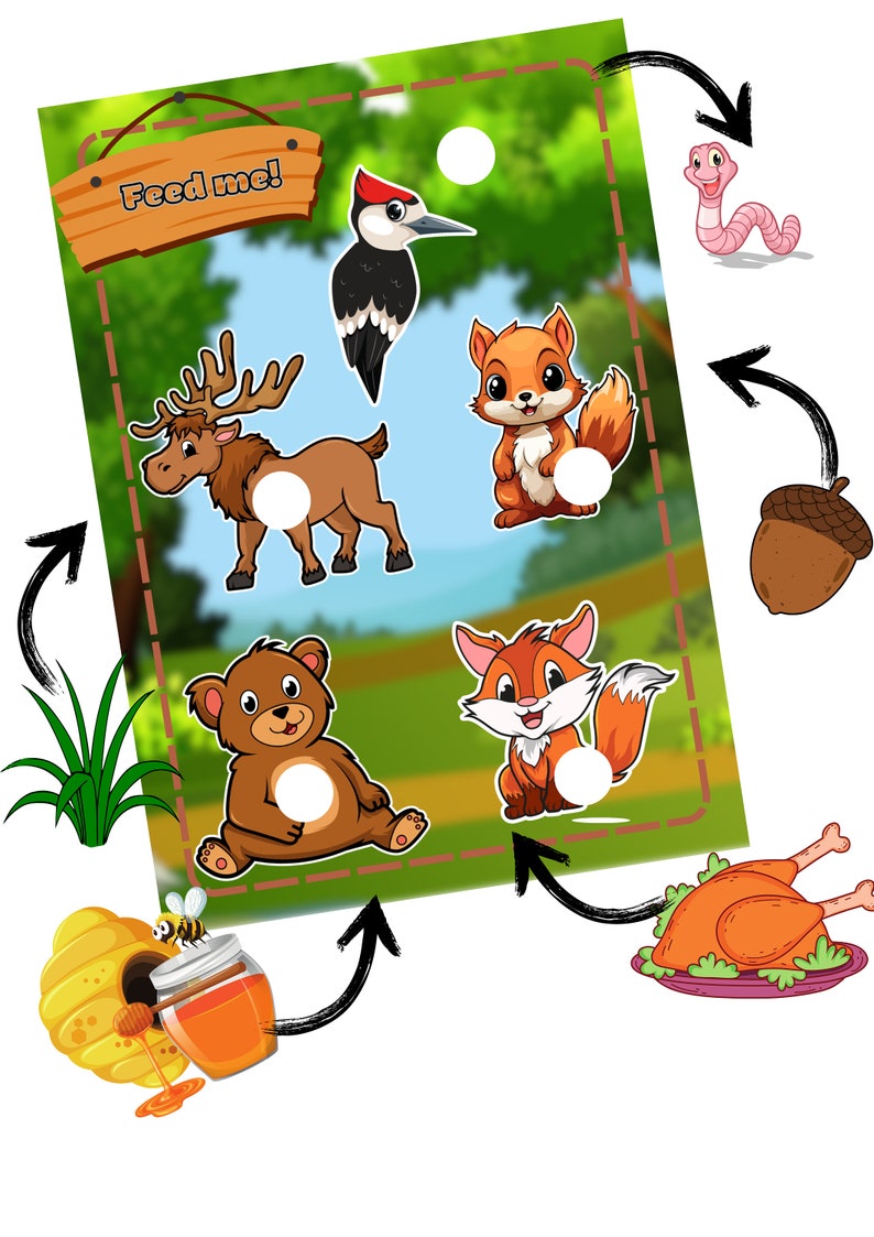 Velcro Game, Busy Book, Printable Worksheets, Educational Games, Child ...