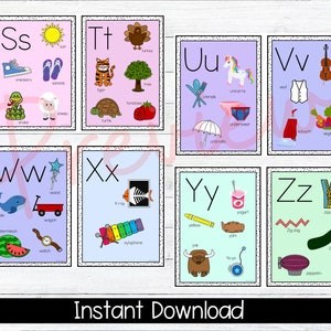 Alphabet Letter Sound Posters - Etsy