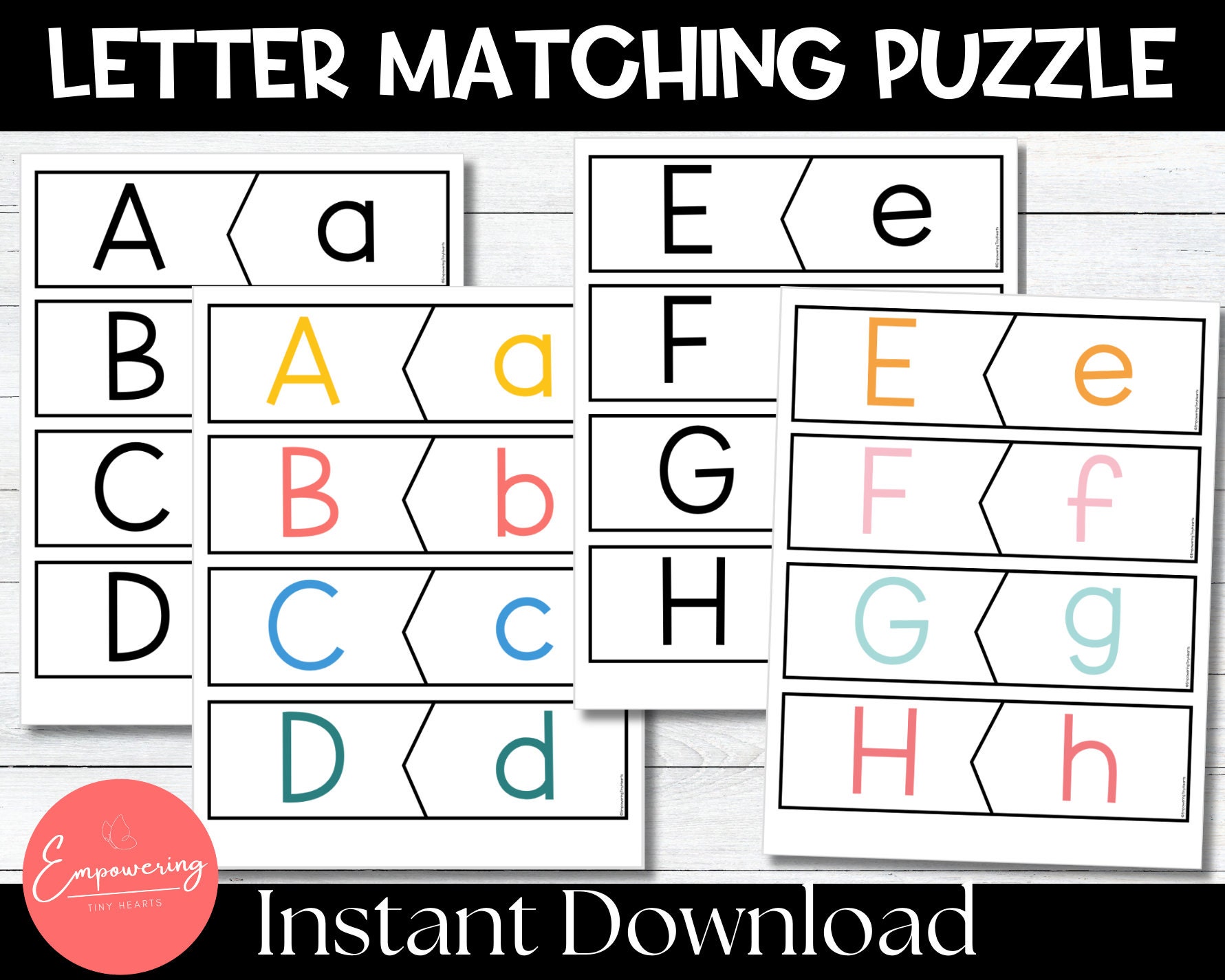 Letter Matching Puzzle - Etsy
