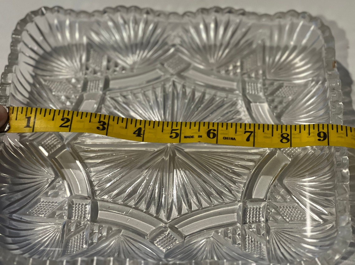 Vintage Glass Tray - Etsy