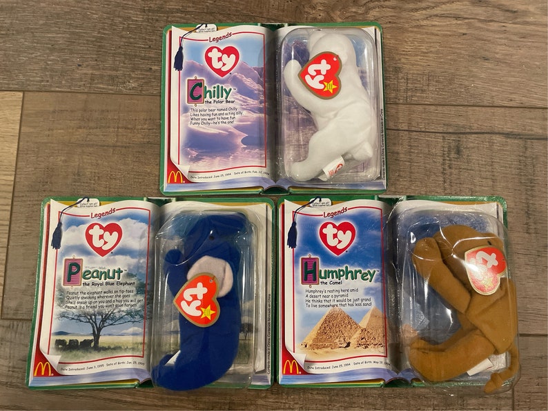 Beanie Babies Ronald Mcdonald Legends Collection (set of 3) - Etsy