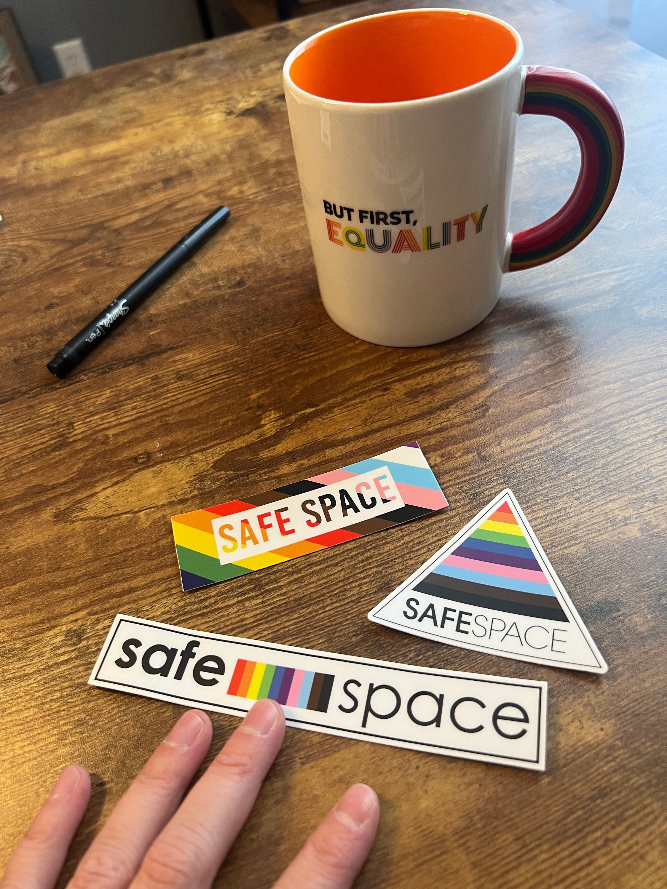 Safe Space Sticker to Indicate LGBTQ+ Inclusive and Affirming ...