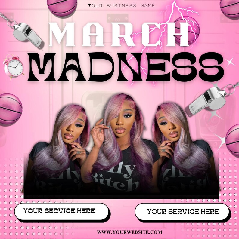 March Madness Salon Flyer: DIY Canva Template (digital Download) - Etsy