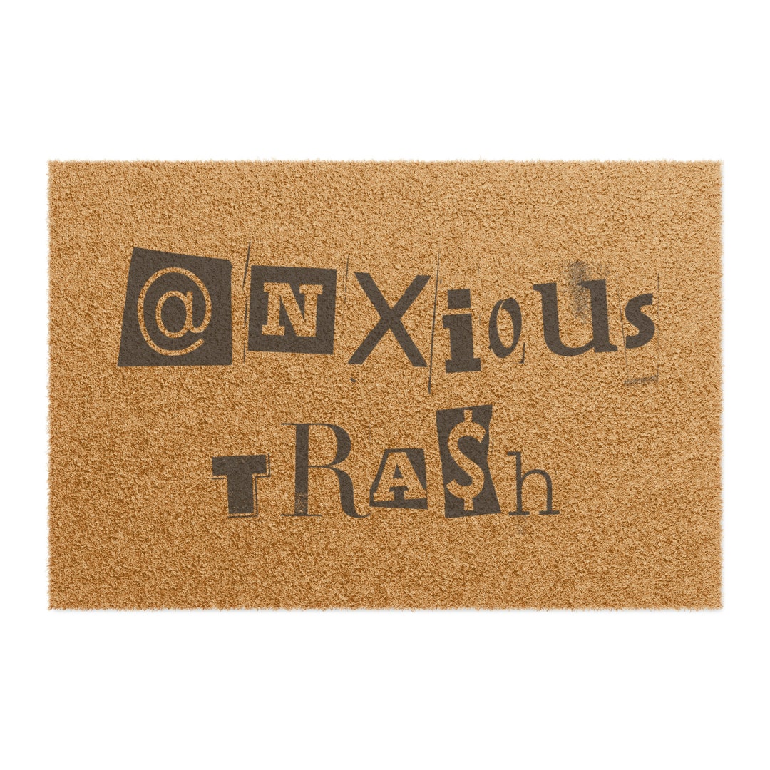 Doormat Anxiety Gift Mat Mental Health Mat Anxious Rug Funny Punk Scene ...