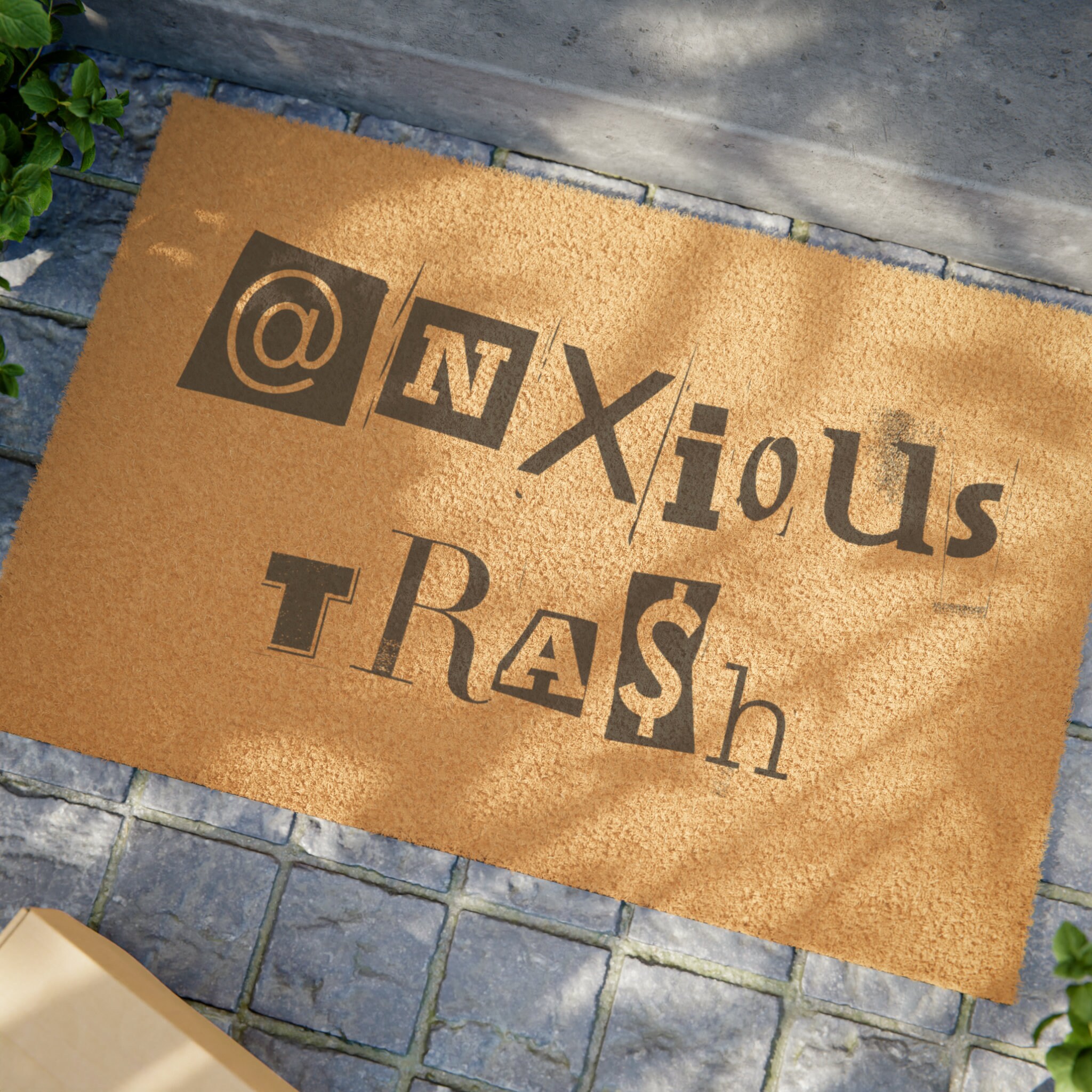 Doormat Anxiety Gift Mat Mental Health Mat Anxious Rug Funny Punk Scene ...