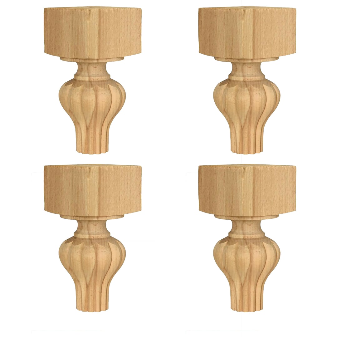 Farmhouse Charm Solid Wood Table Legs for Kitchen Dinner - Etsy