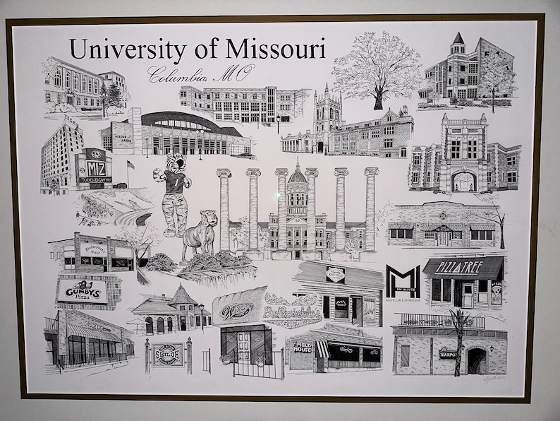 University of Missouri College Campus - Etsy