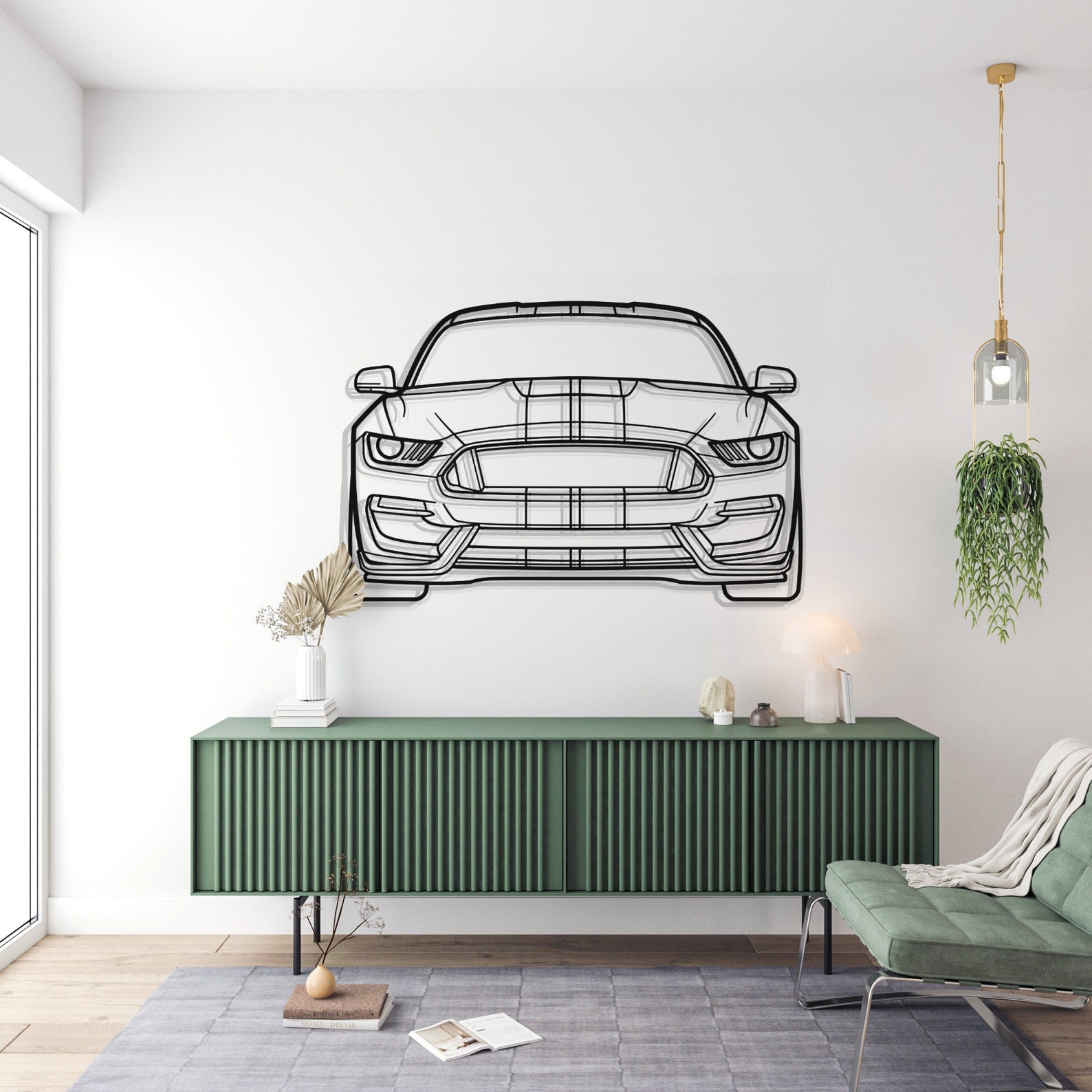 Ford Mustang GT350 Front Silhouette, Car Dxf, Car Svg, Car Ai, Car ...