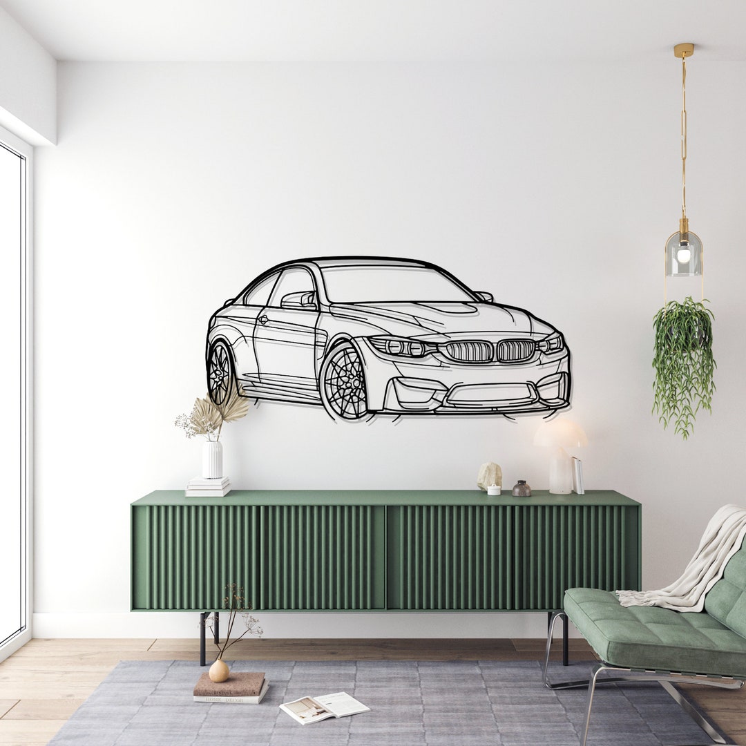 M4 F82 Front Angle Silhouette, Car Dxf, Car Svg, Car Ai, Car Vartor ...