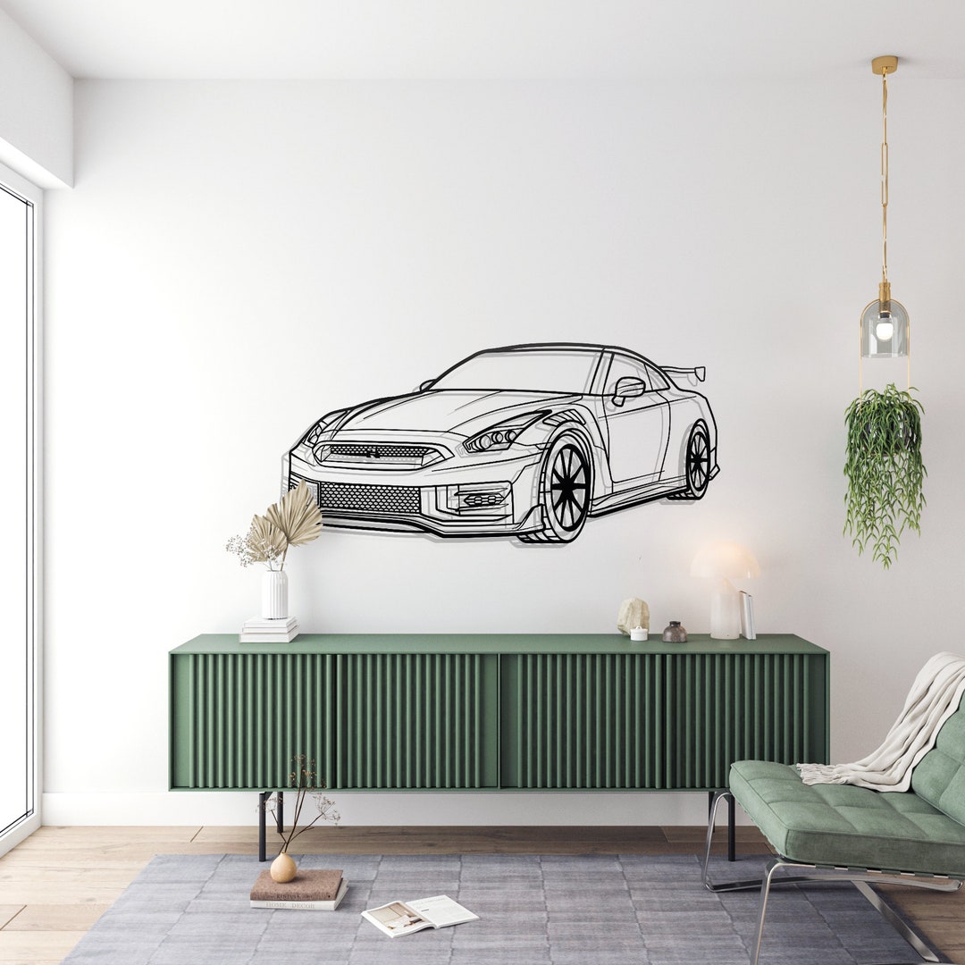 Nissan Gtr R35, Car Dxf, Car Svg, Car Ai, Car Vartor File, Dxf Files ...