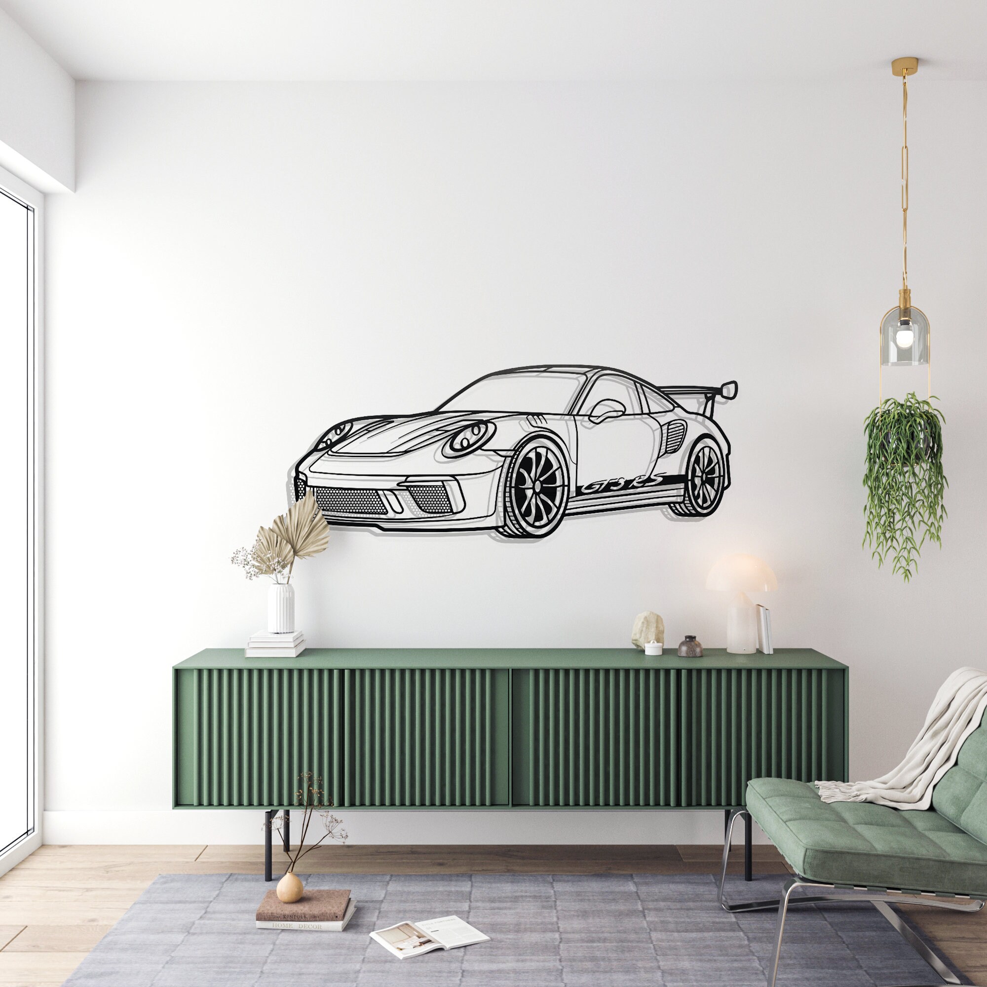 Porsche 911 Gt3 Rs, Car Dxf, Car Svg, Car Ai, Car Vartor File, Dxf ...