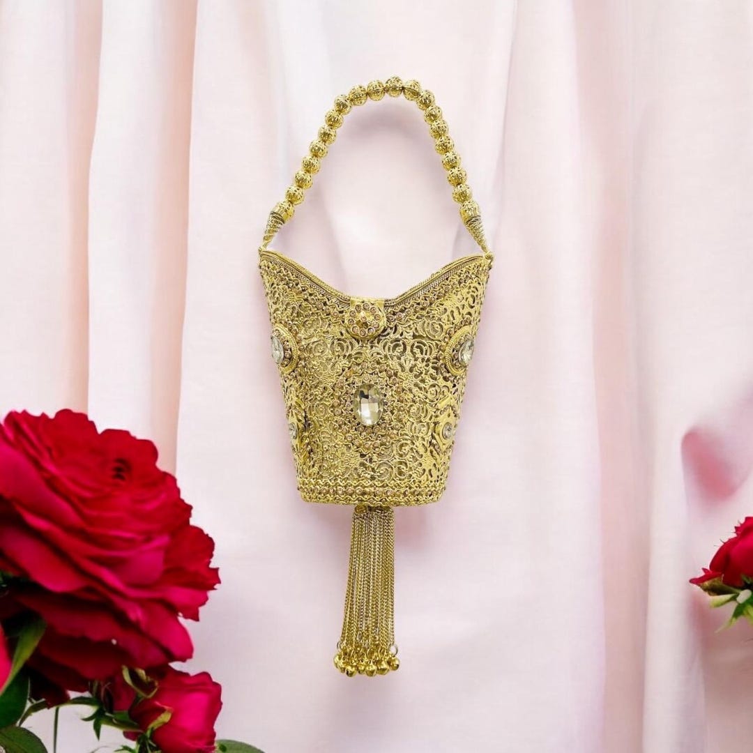 Clutches, 2 Colors Gold & Silver Metal Clutches, Embossed Clutches ...