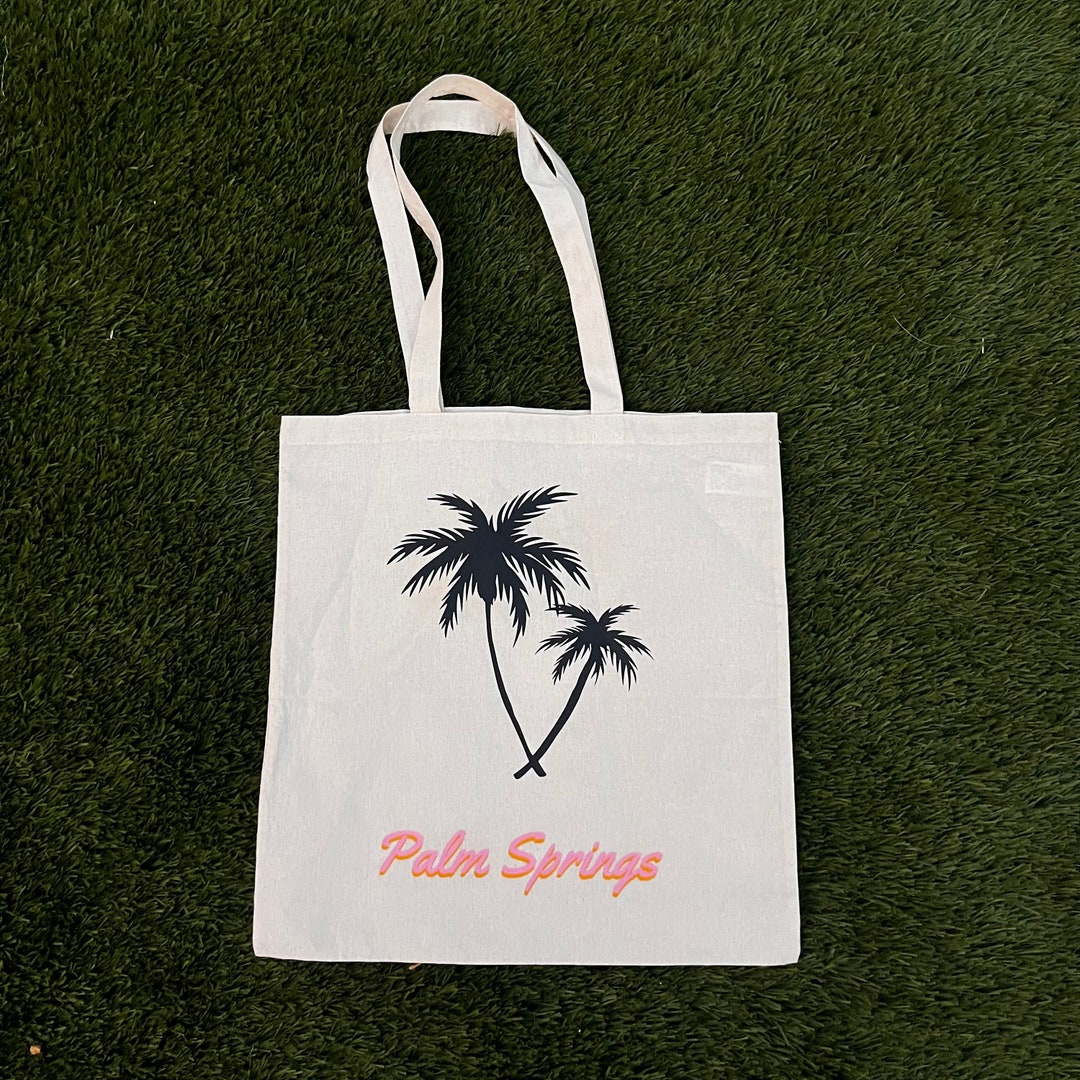 Palm Tree Tote Bag, Personalized Bachelorette Tote Bag, Tropical Tote ...