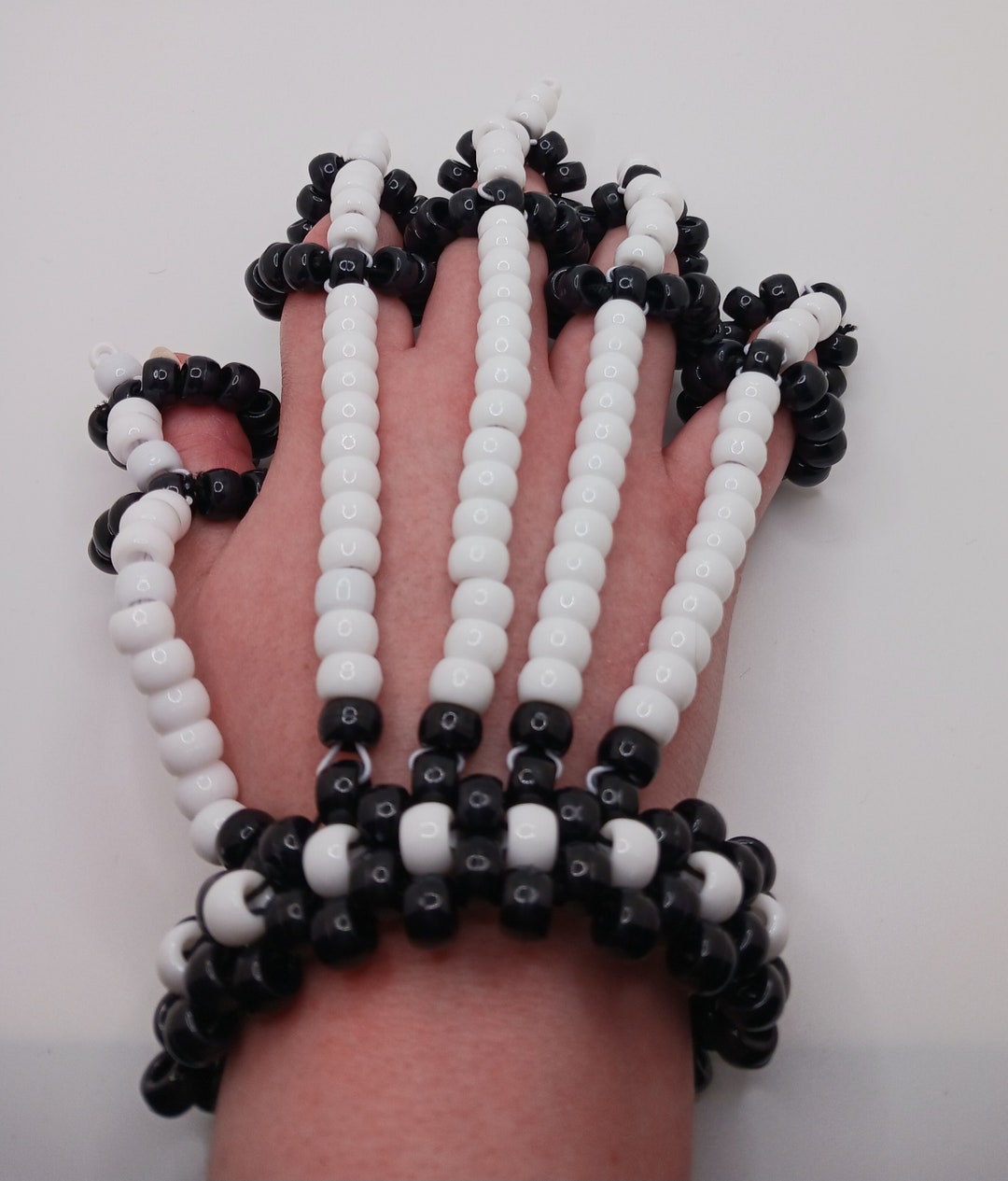 Skeleton Glove Kandi Raver Bracelet Made to Order - Etsy
