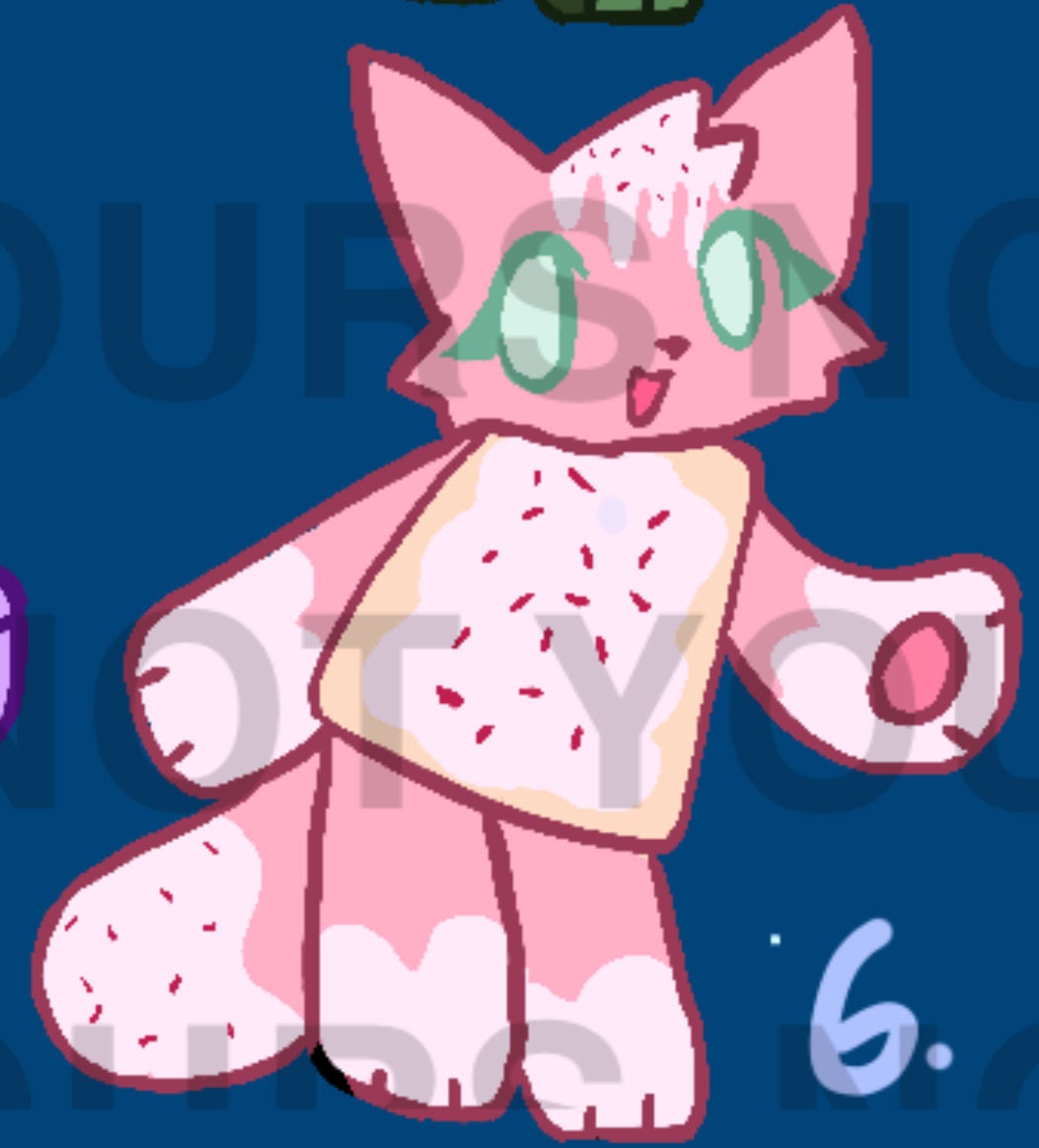 Nyan Poptart Cat Adoptables Assorted Batch of 8 by Kokicat - Etsy