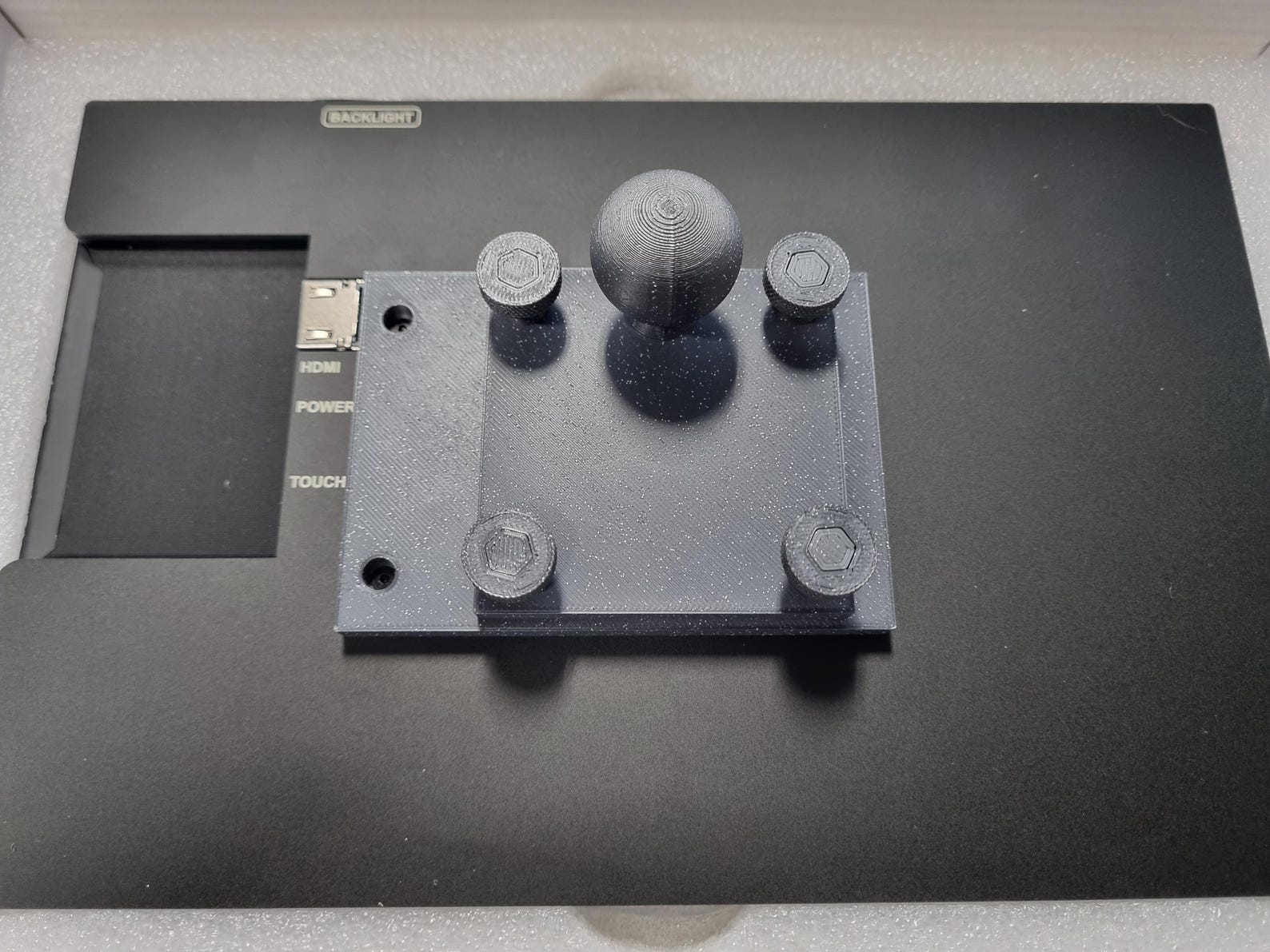 10" Touch Screen With Fixing and Adjustment Brackets. Sensor Panel ...