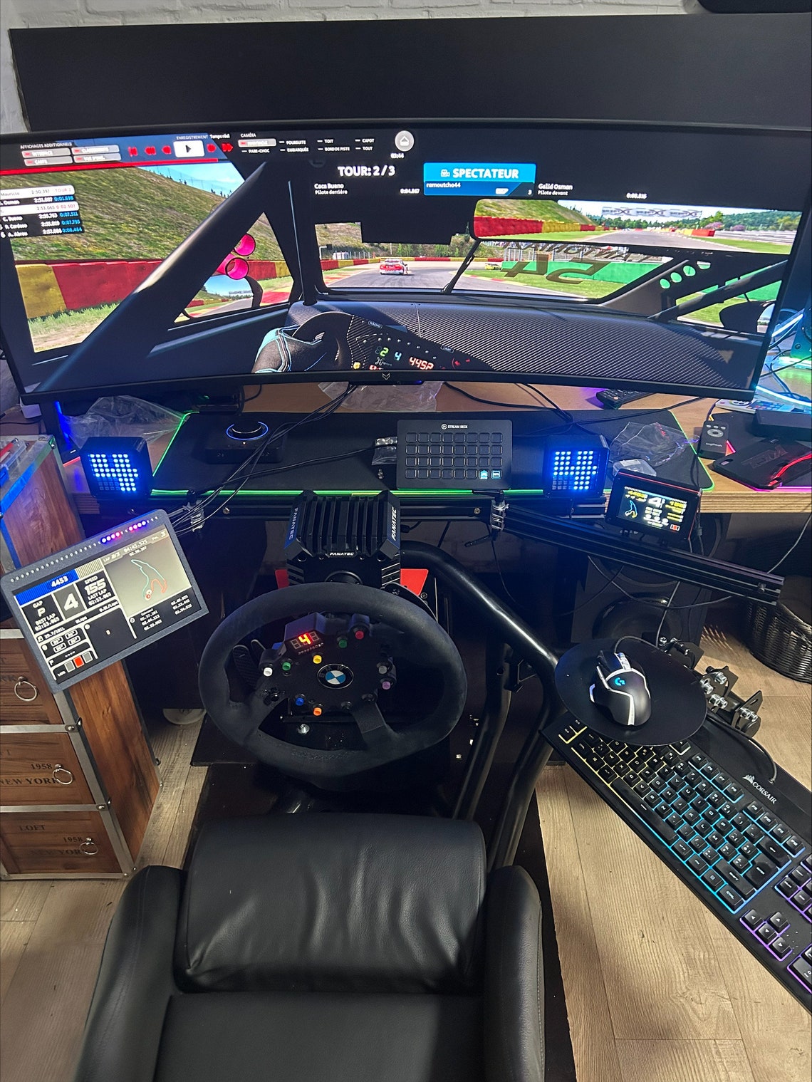 10" Screen for Simracing With Led's. Simrig. Simhub. Dashboard - Etsy UK