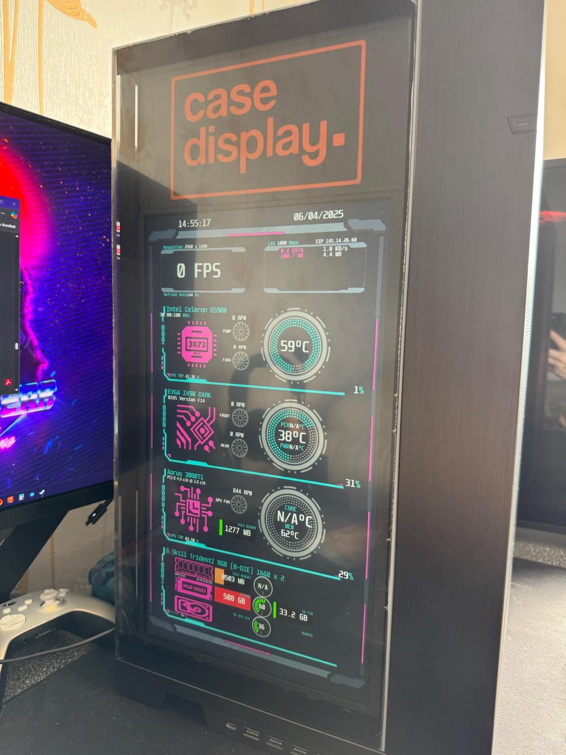 Lian Li O11 Dynamic EVO XL Front Panel LCD, Sensor Panel - Etsy