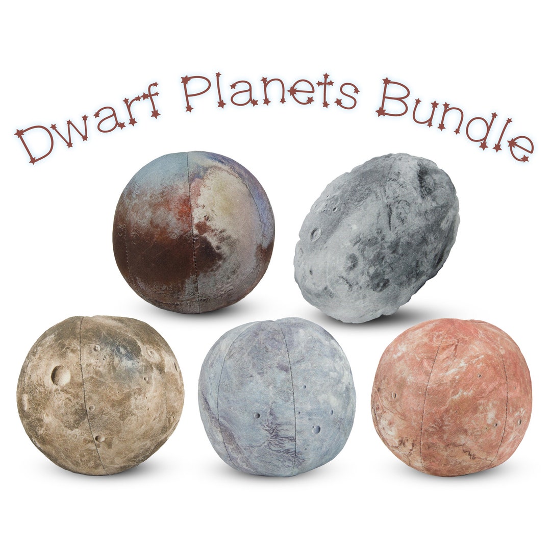 Dwarf Planets Bundle Educational Toys for Kids and Toddlers 3D Mapped ...