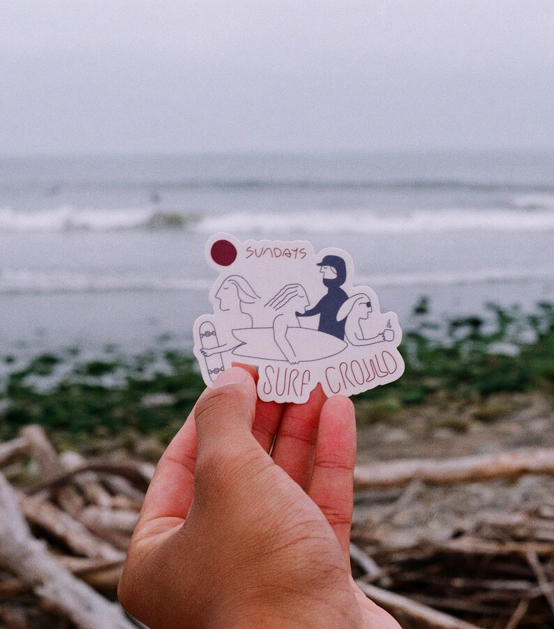 Surf Crowd Sticker • Surf Design • Die Cut Sticker - Etsy