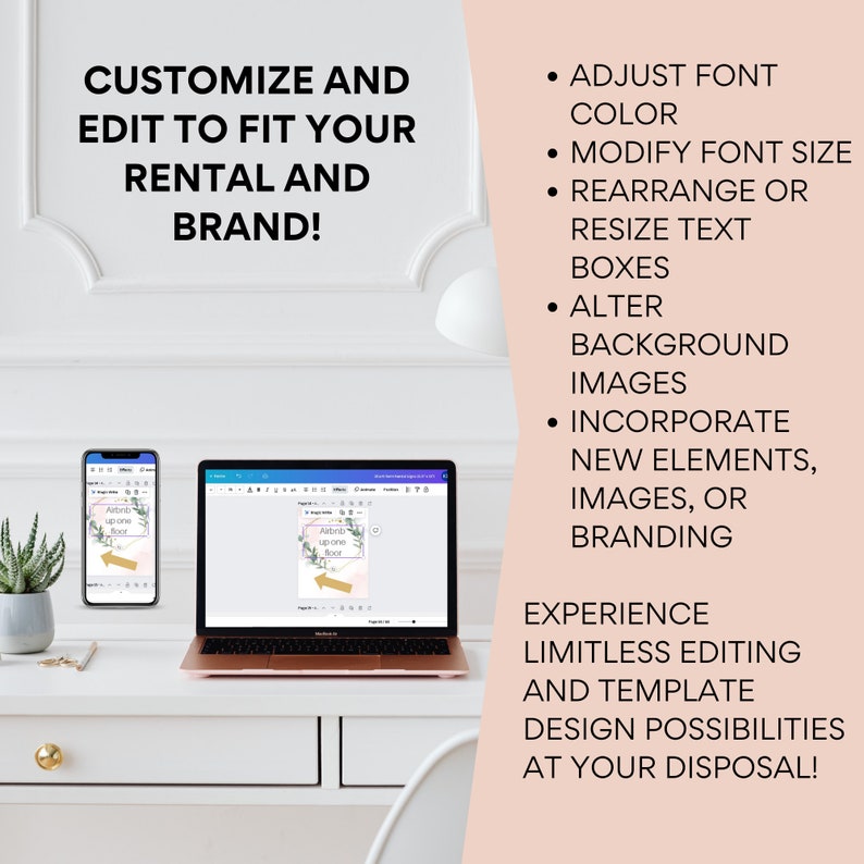 Airbnb, VRBO Host Bundle, Custom, Editable Welcome Sign and Printables ...