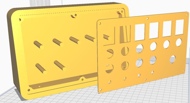 Custom 24 Function Button Box Digital STL - 6 KCD4 Switches, 10 Push ...