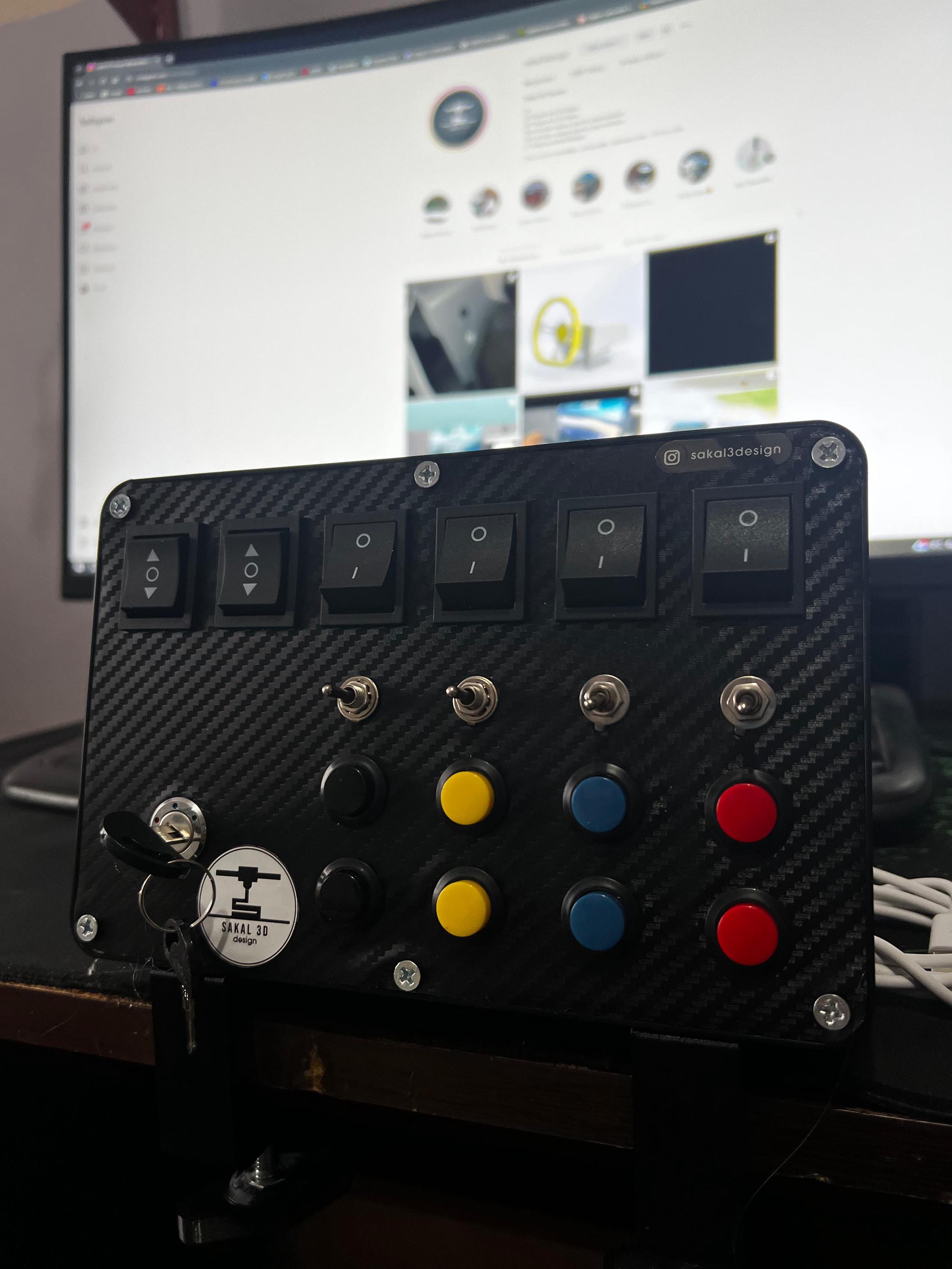 24 Function Button Box STL Files 3D Design – Digital Download for Sim ...