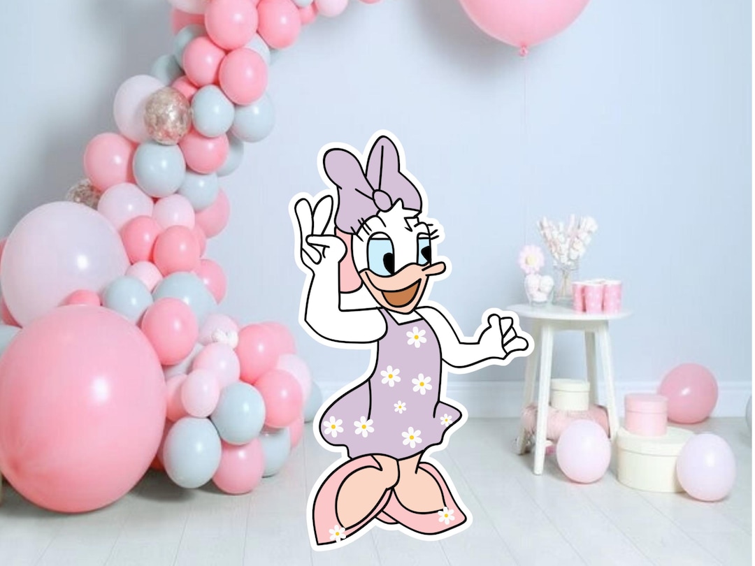 Boho Duck Cutout, Backdrop Big Decor, Daisy Duck Theme Party Decoration ...