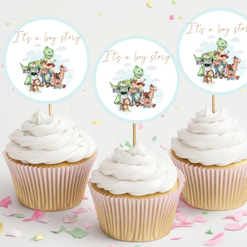 Baby Boy Cupcake Edible - Etsy