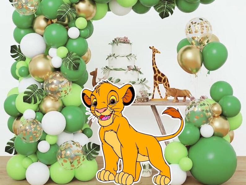 Lion King Simba Cutout: Birthday Party Prop (digital Download) - Etsy