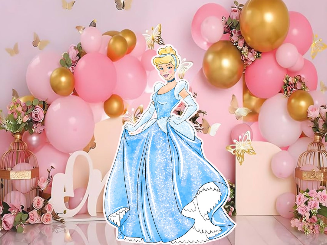 Cinderella Cutout: Princess Birthday Party Decoration (digital Download ...