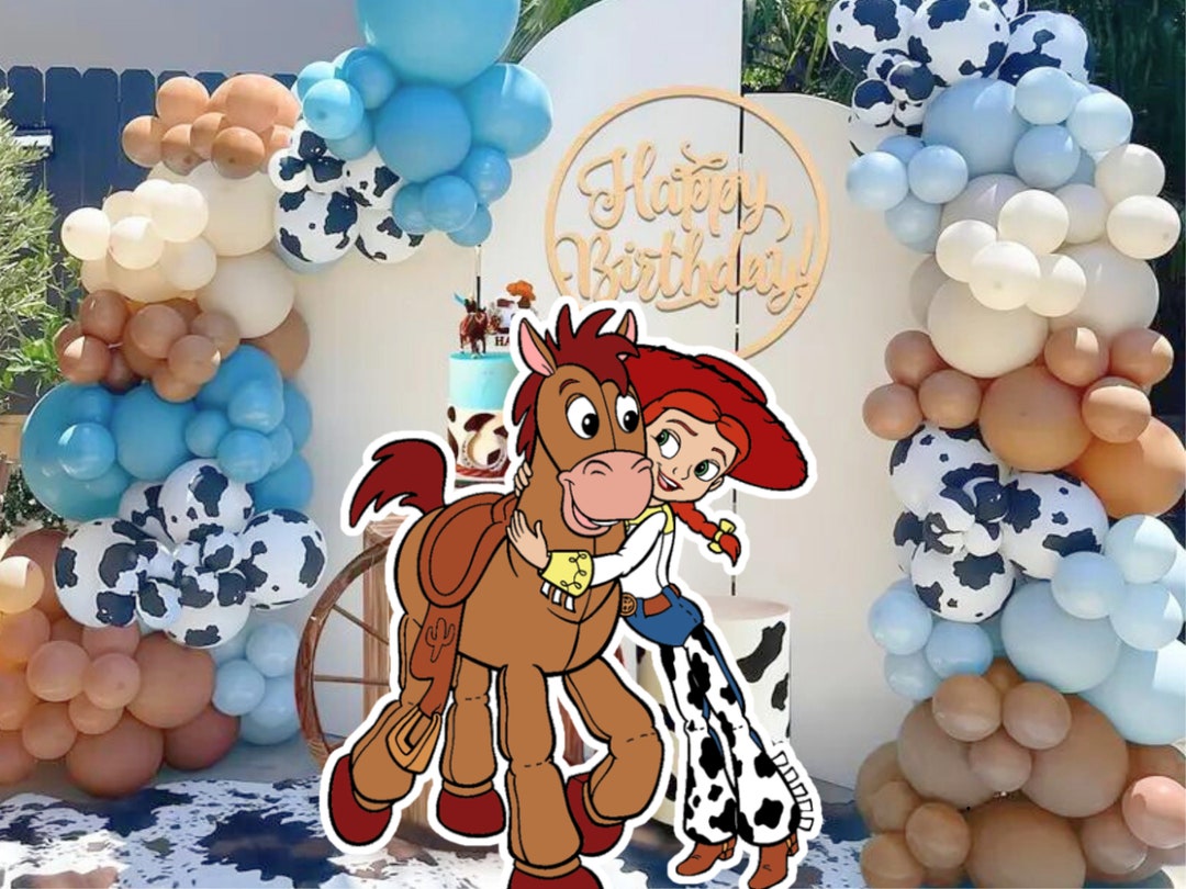 Toy Story Jessie and Bullseye Cutout: Birthday Party Prop (digital ...