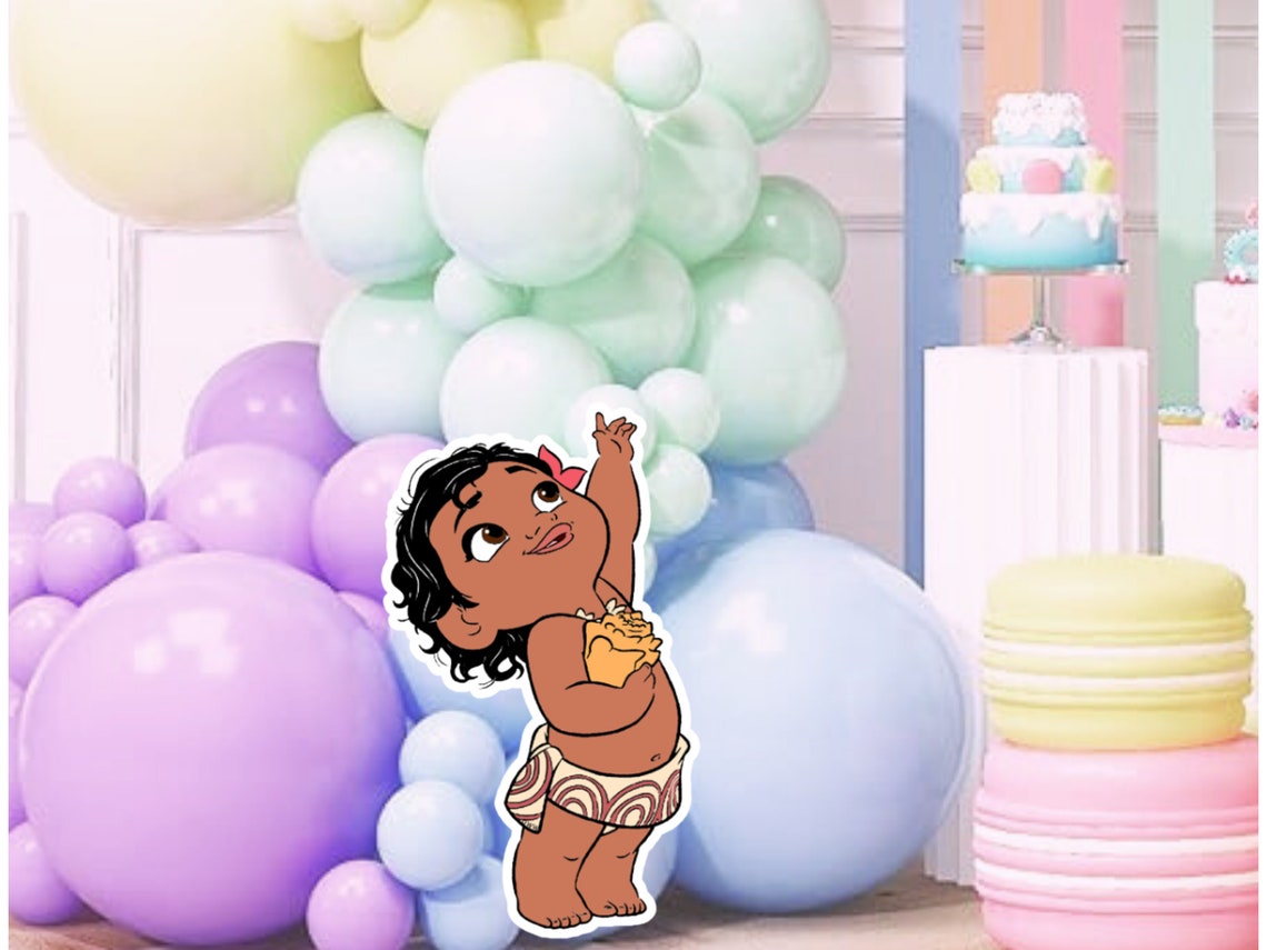 Moana Cutout, Moana Cutout Decor, Moana Baby Party Decoration, Moana ...