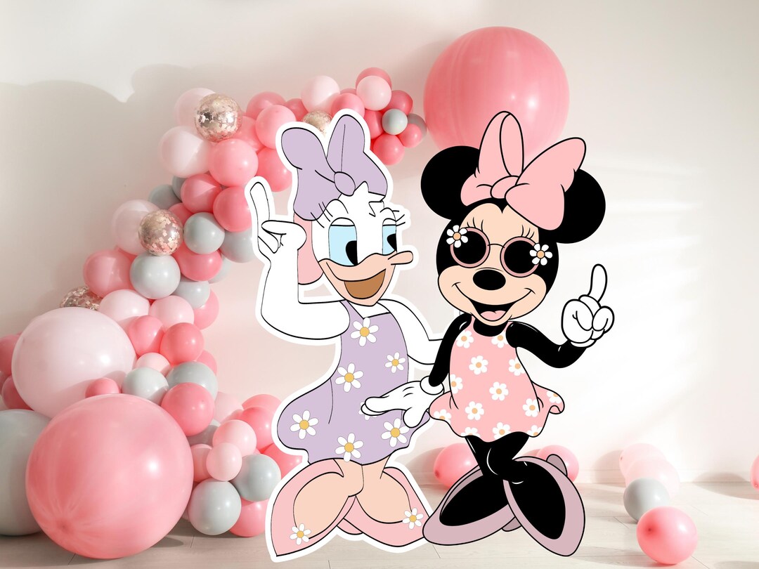 Minnie Mouse & Daisy Duck Birthday Party Stand up Prop (digital PNG) - Etsy