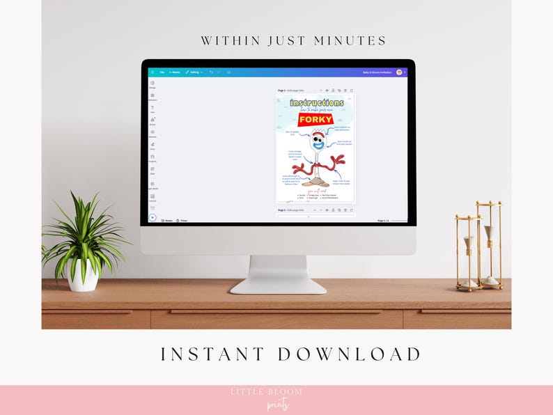 Forky Craft Instructions – Toy Story Party Activity (digital Download ...