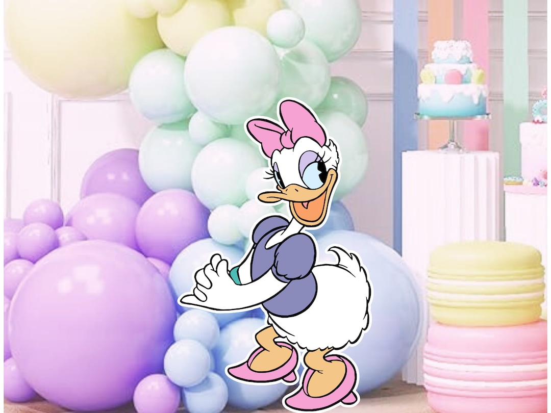 Daisy Duck Cutout: Party Decoration, Baby Shower Decor (digital ...