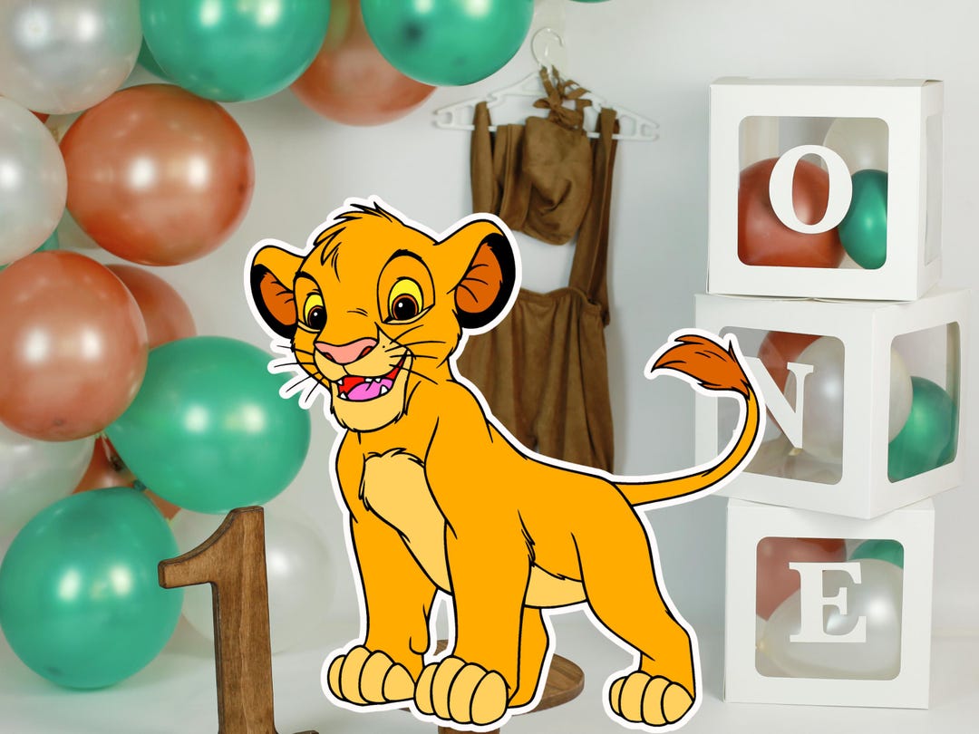 Lion King Simba Cutout: Birthday Party Prop (digital Download) - Etsy