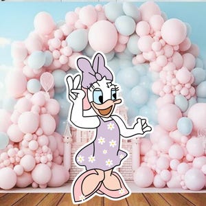 Boho Duck Cutout, Backdrop Big Decor, Daisy Duck Theme Party Decoration ...