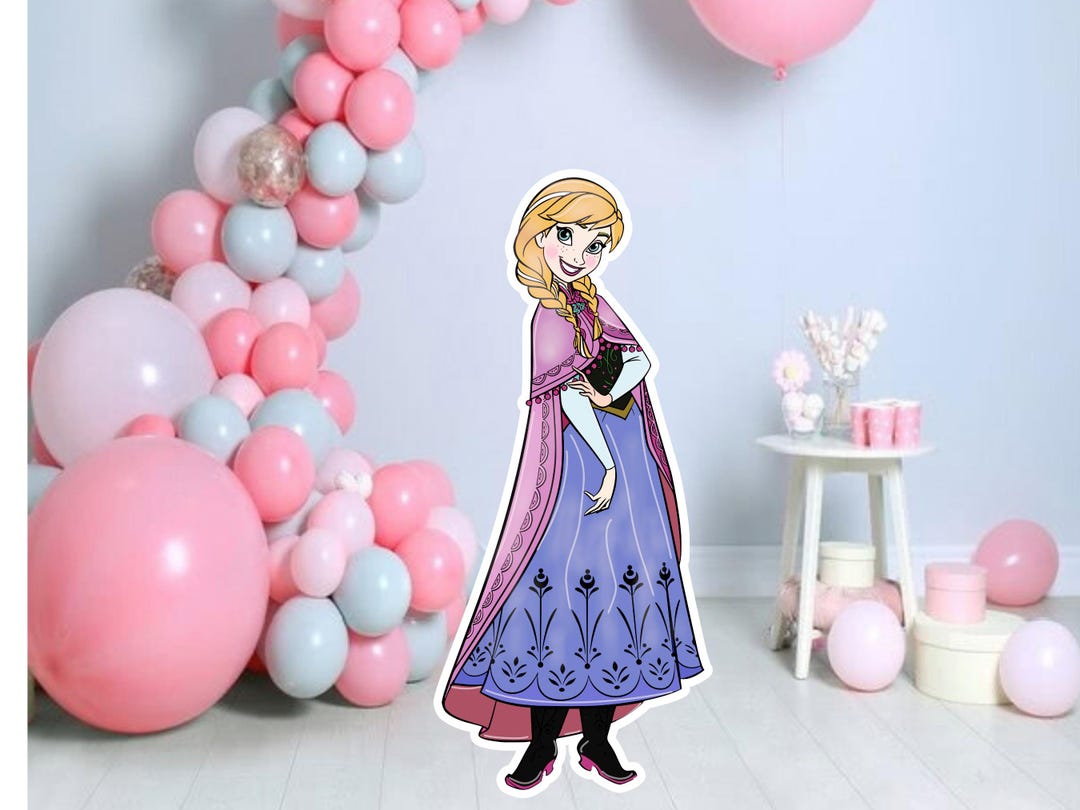 Anna Cutout, Frozen Decor, Frozen Party Decoration Theme, Birthday ...