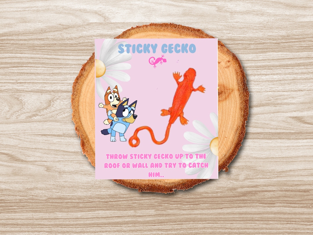 Sticky Gecko Bluey Party Favors for Girl Party Blue Dog Theme Girls ...