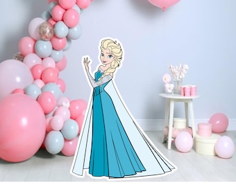 Frozen, Cutout, Elsa Party Decoration Theme, Birthday Party, Stand up ...