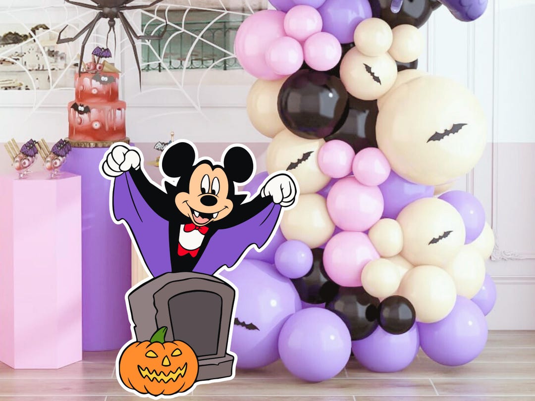 Halloween Mouse Bundle Cutout, Mouse Backdrop Big Decor, Mickey Theme ...