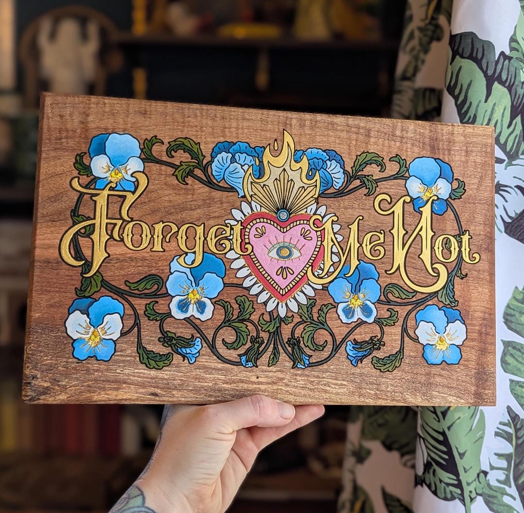 Forget Me Not Wall Sign - Etsy