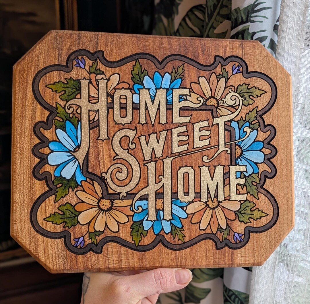 Wood Home Sweet Home Sign - Etsy