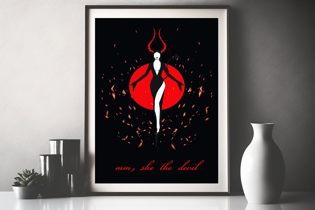 Mm, She the Devil Poster Doja Cat Paint the Town Red Digital Download ...