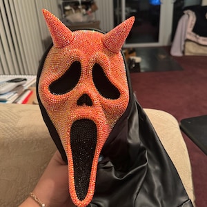 Bedazzled Scream Mask - Etsy
