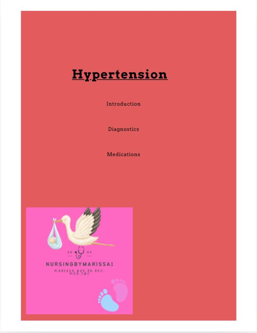 Hypertension Nursing School Notes - Etsy